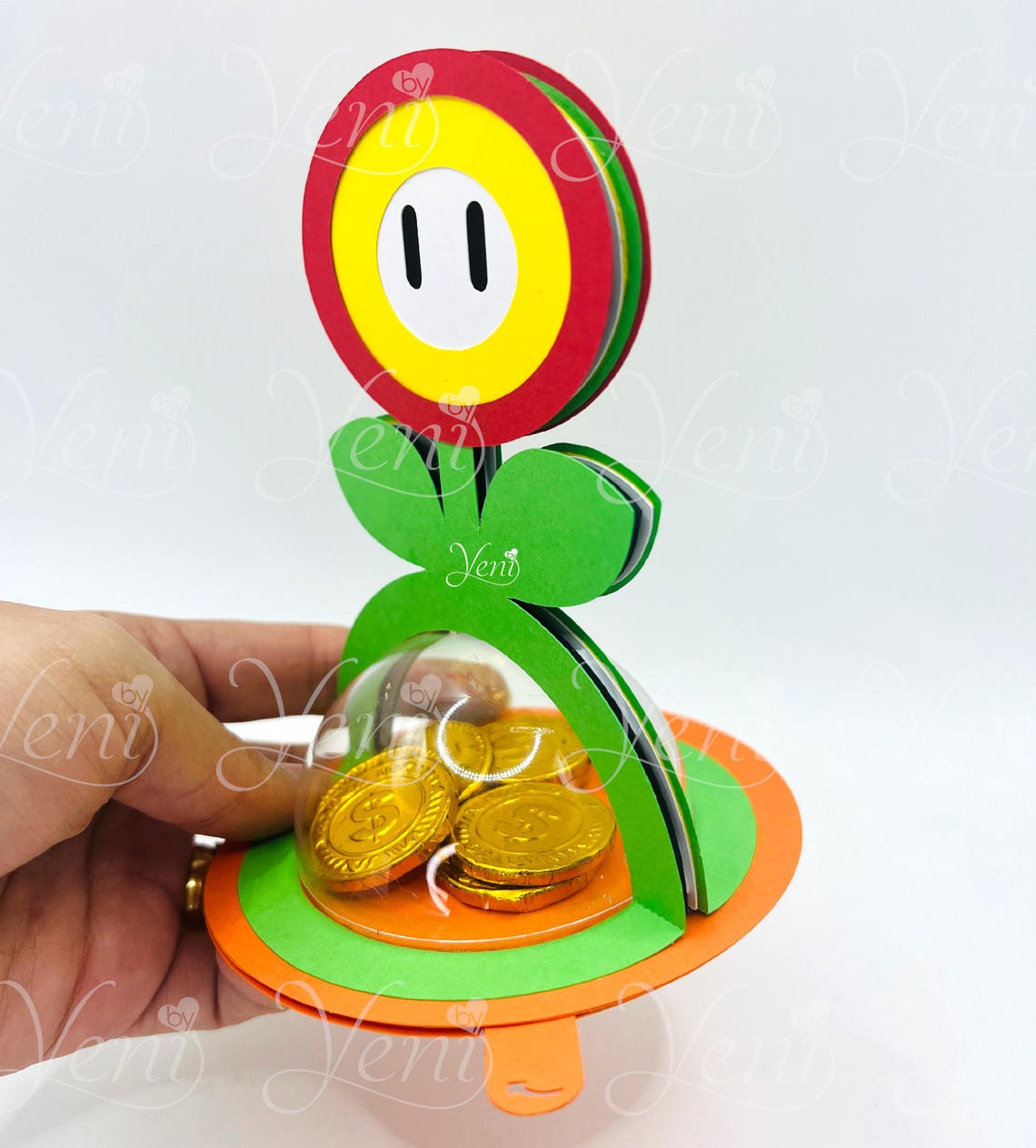 Mario Bros Candy Holder SVG: Super Star, Mushroom, Fire Flower (digital ...