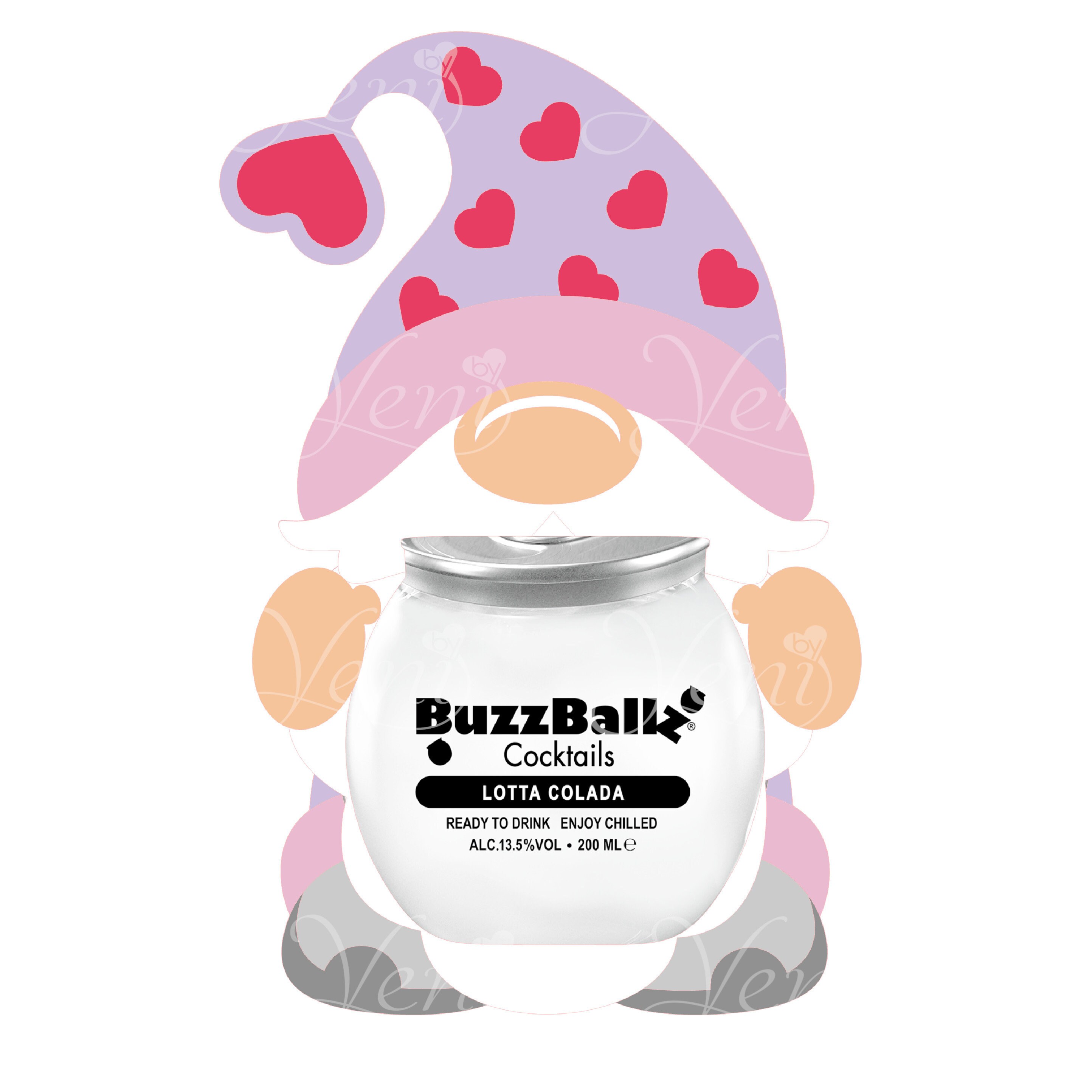 Gnome Buzzballz Holder SVG cricut or Scanandcut Studio silhouette File ...