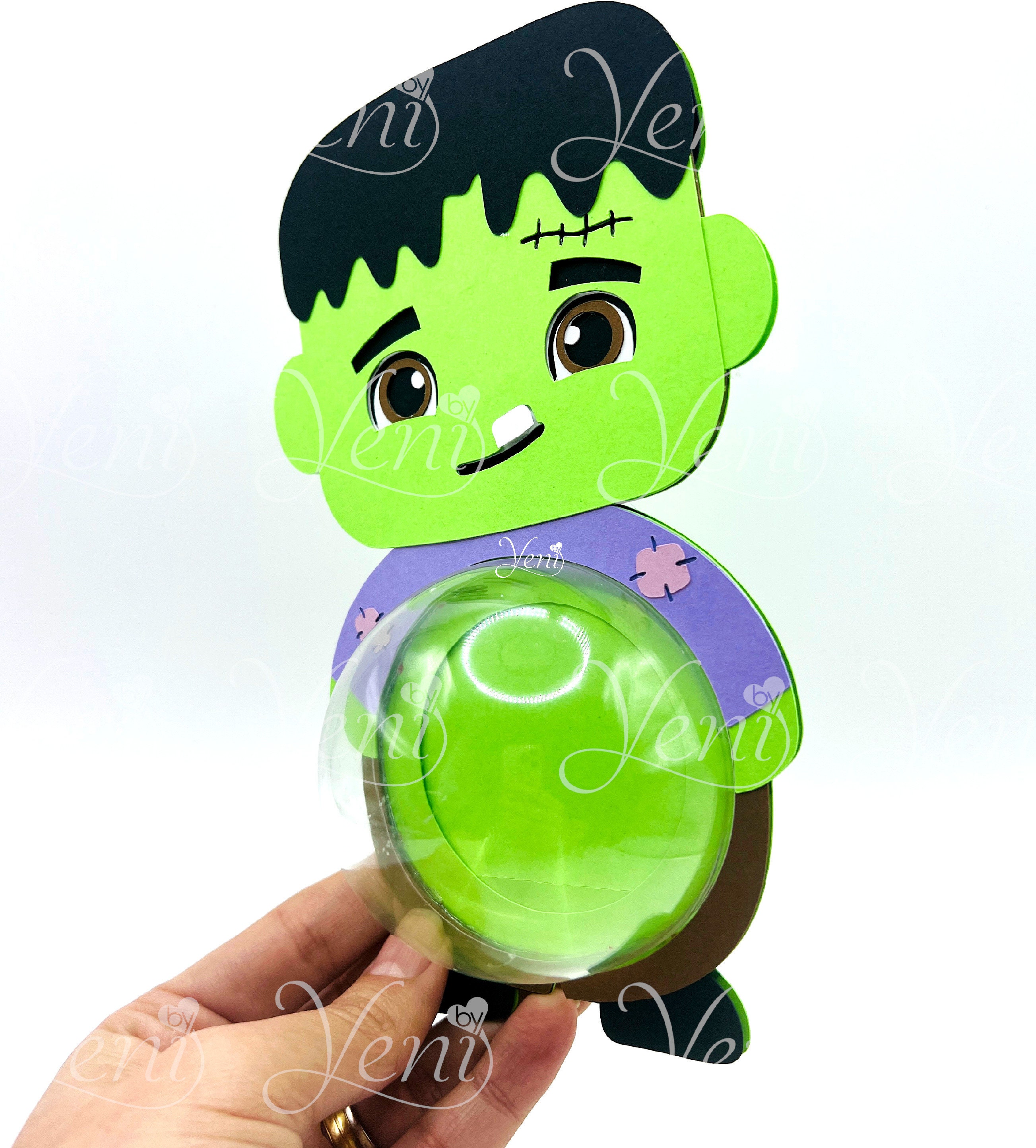 WITH Opening Door Frankenstein Candy Holder - for 8cm / 3.15” Sphere ...
