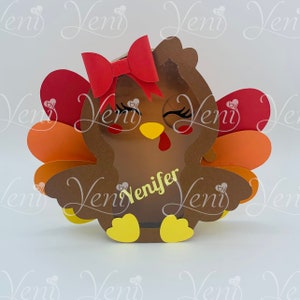 Turkey Couple Candy Boxes: Papercraft Project (digital File) - Etsy