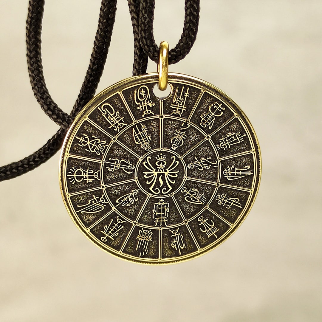 High Elves' Pantheon Kadai Mandala Brass Amulet Mystic Protection and ...