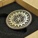 Custom Brass Star Perun Coin With Personalized Engraving Slavic Thunder ...