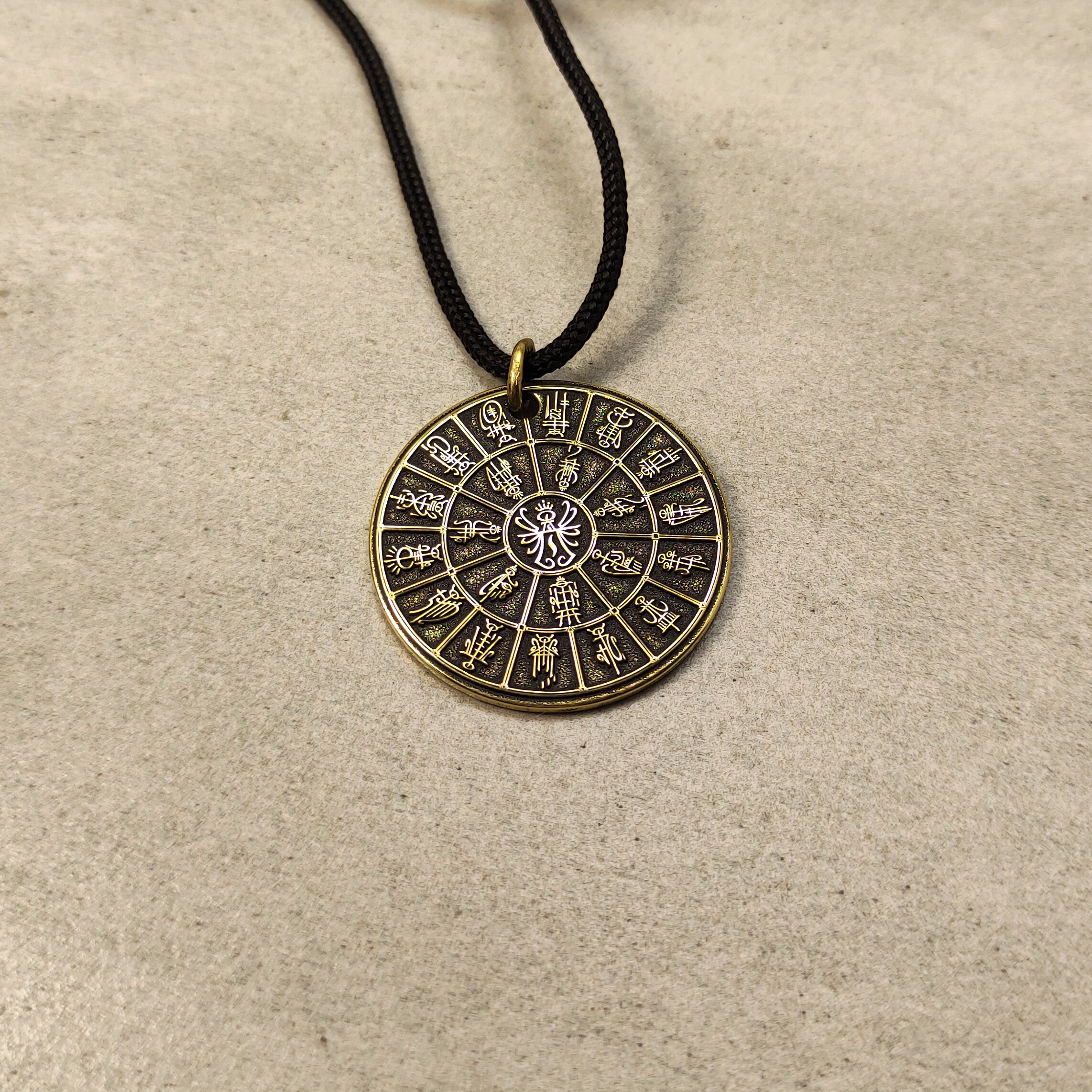 High Elves' Pantheon Kadai Mandala Brass Amulet Mystic Protection and ...