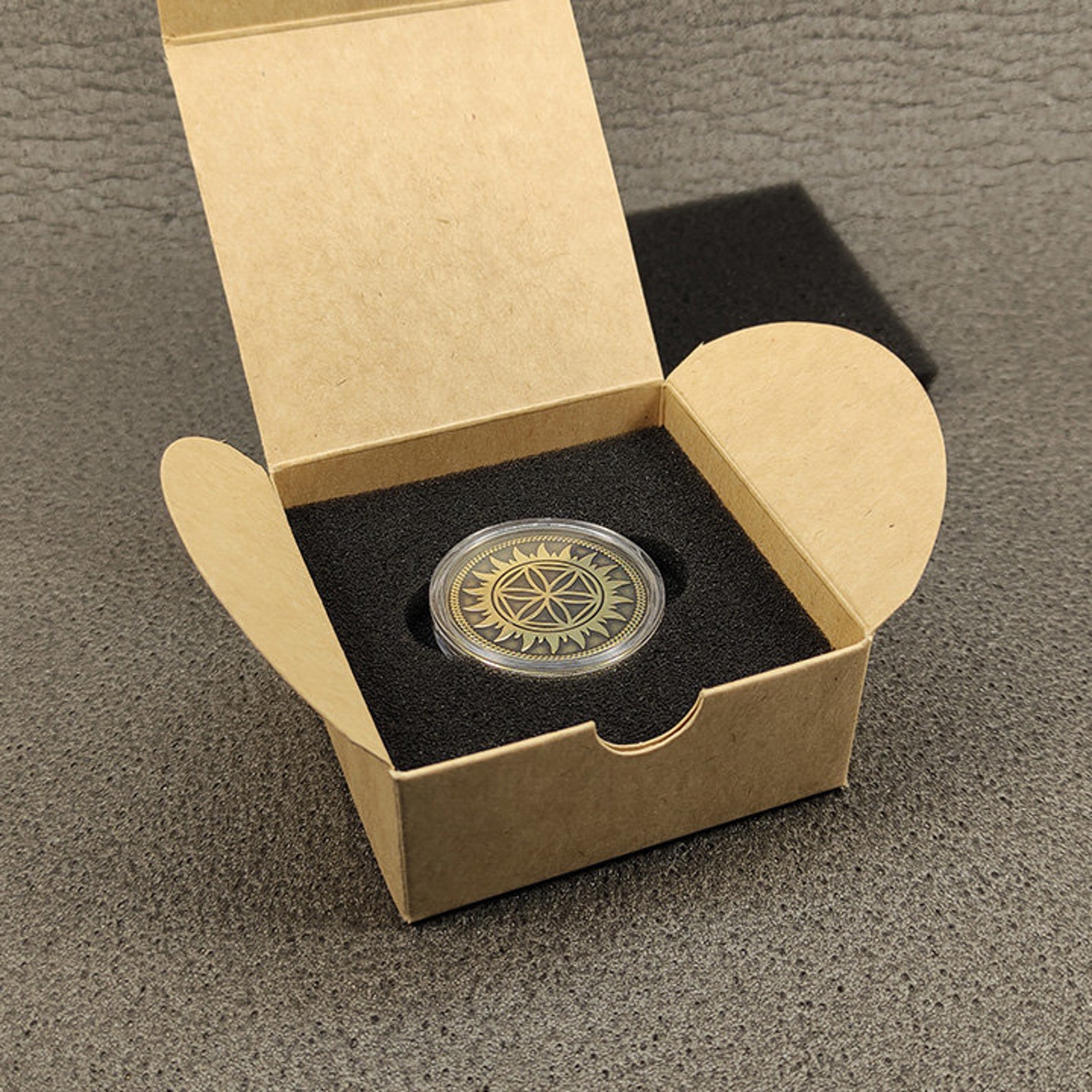 Custom Brass Star Perun Coin With Personalized Engraving Slavic Thunder ...