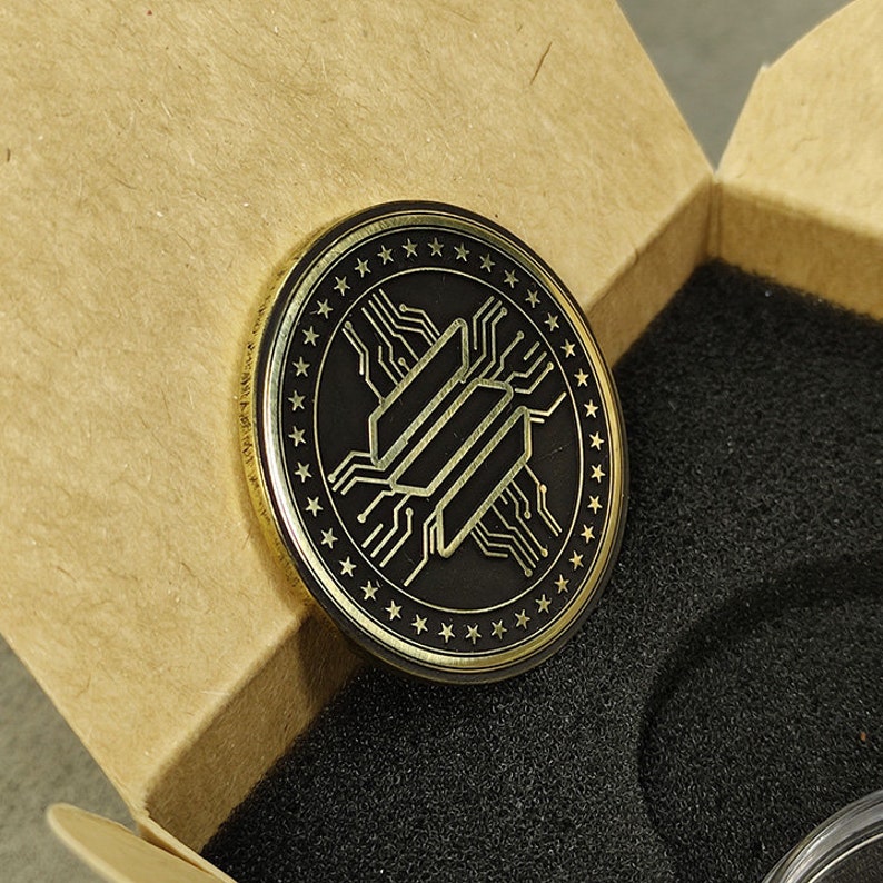 Solana Coin. SOL Coin. Engraving Physical Crypto Coin. Рersonalized ...