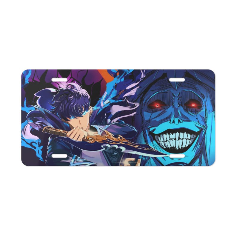 Solo Leveling Vanity Plate, K-pop License Plate, Car Accessories ...