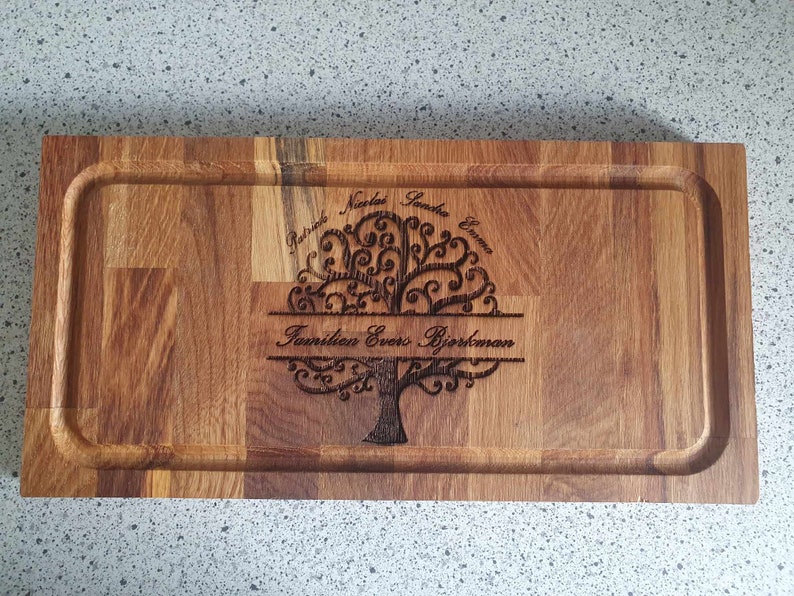 Family Tree Cutting Board A Homemade Personalized Gift - Etsy
