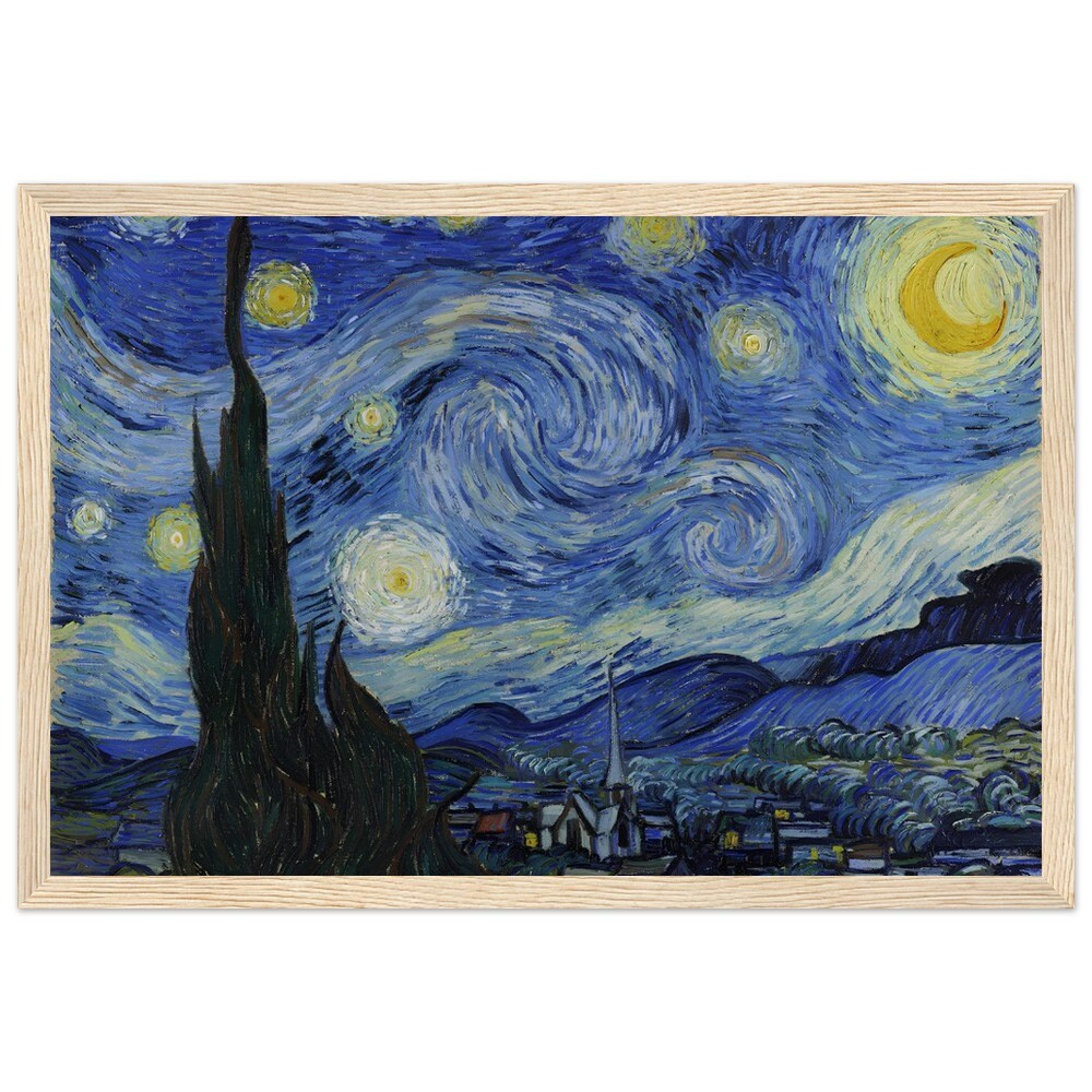 Vincent Van Gogh's 'starry Night' Framed Canvas - Timeless Wall Decor ...