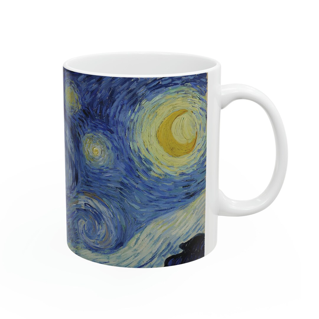 Van Gogh Starry Night Coffee Mug, 11oz ,ceramic, Art Lover Gift - Etsy