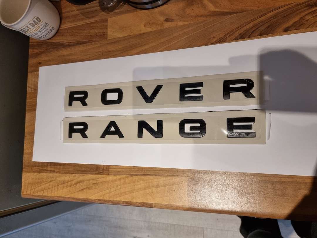 Range Rover GLOSS BLACK Lettering Letters BADGES L302,L322,L494,L405 - Etsy