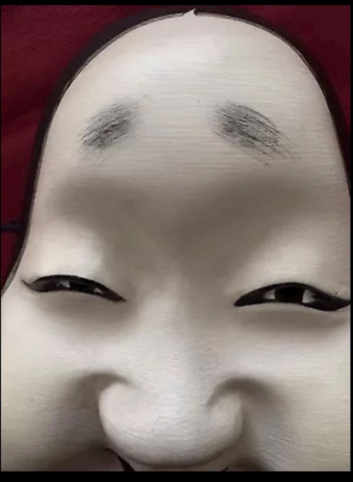 Vintage Koomote Noh Mask Japanese Signed Ko-omote Okame Young Woman ...