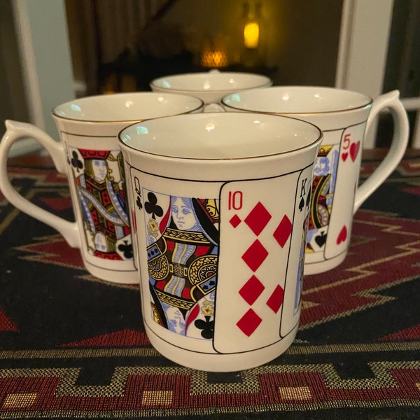 Playing Card Coffee Cups - Etsy