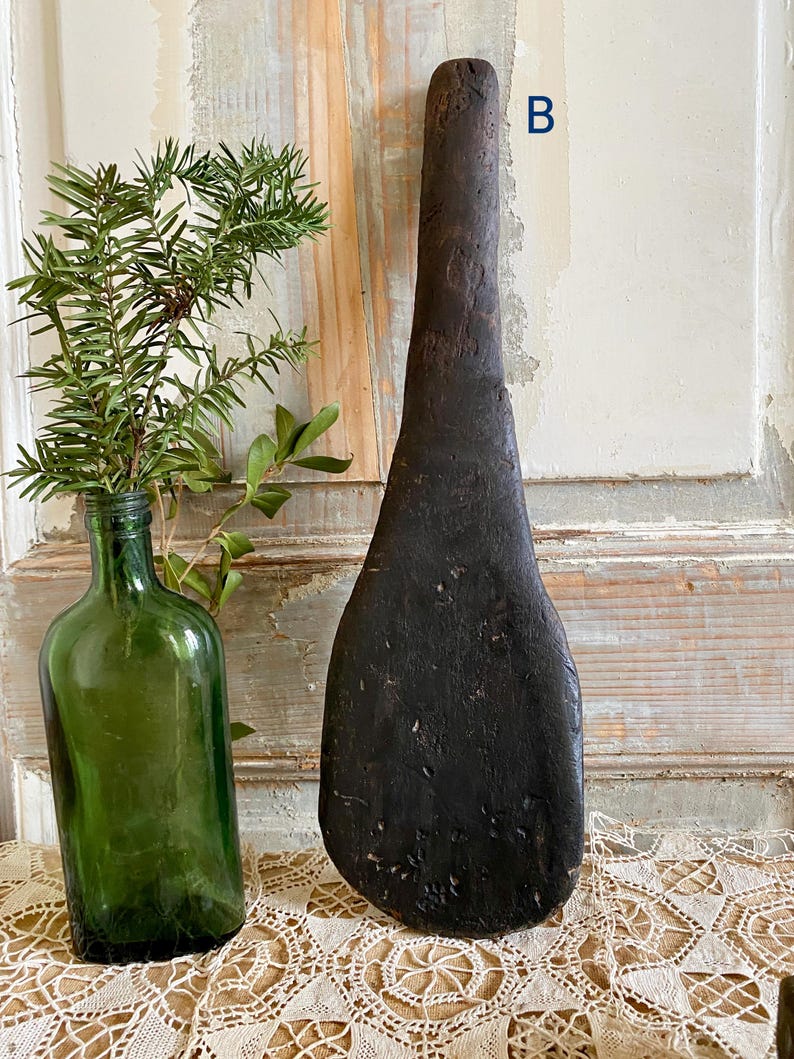 Vintage French Wood Laundry Paddle | Laundry Beater or Bat | Washing ...