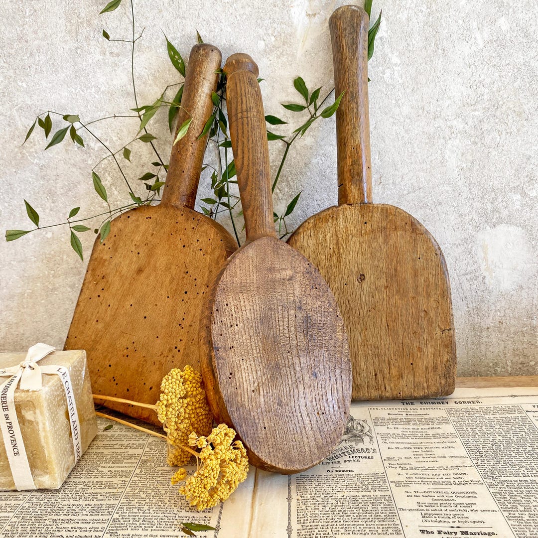 Vintage French Wooden Laundry Paddle | Wood Paddle | Primitive Laundry ...