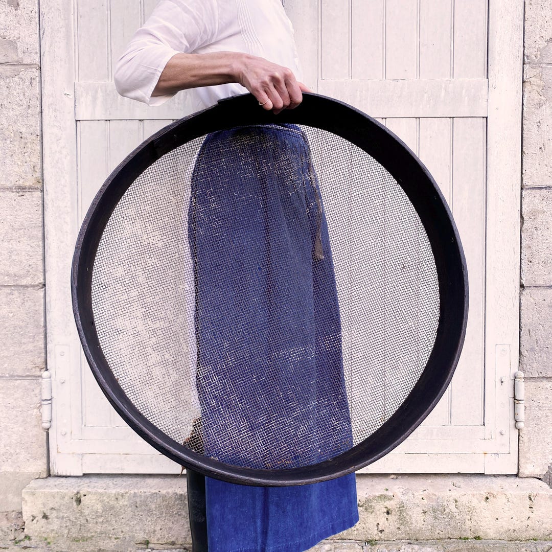 25" French Wooden Garden Sieve | XL Vintage Bentwood Gardening Riddle ...