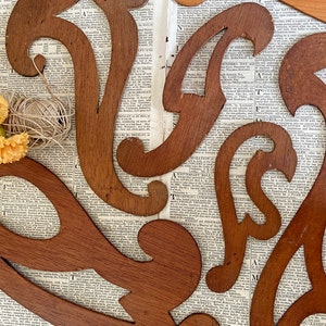 7 Antique Wooden French Curve Set Vintage Drafting Tool Helpful for ...