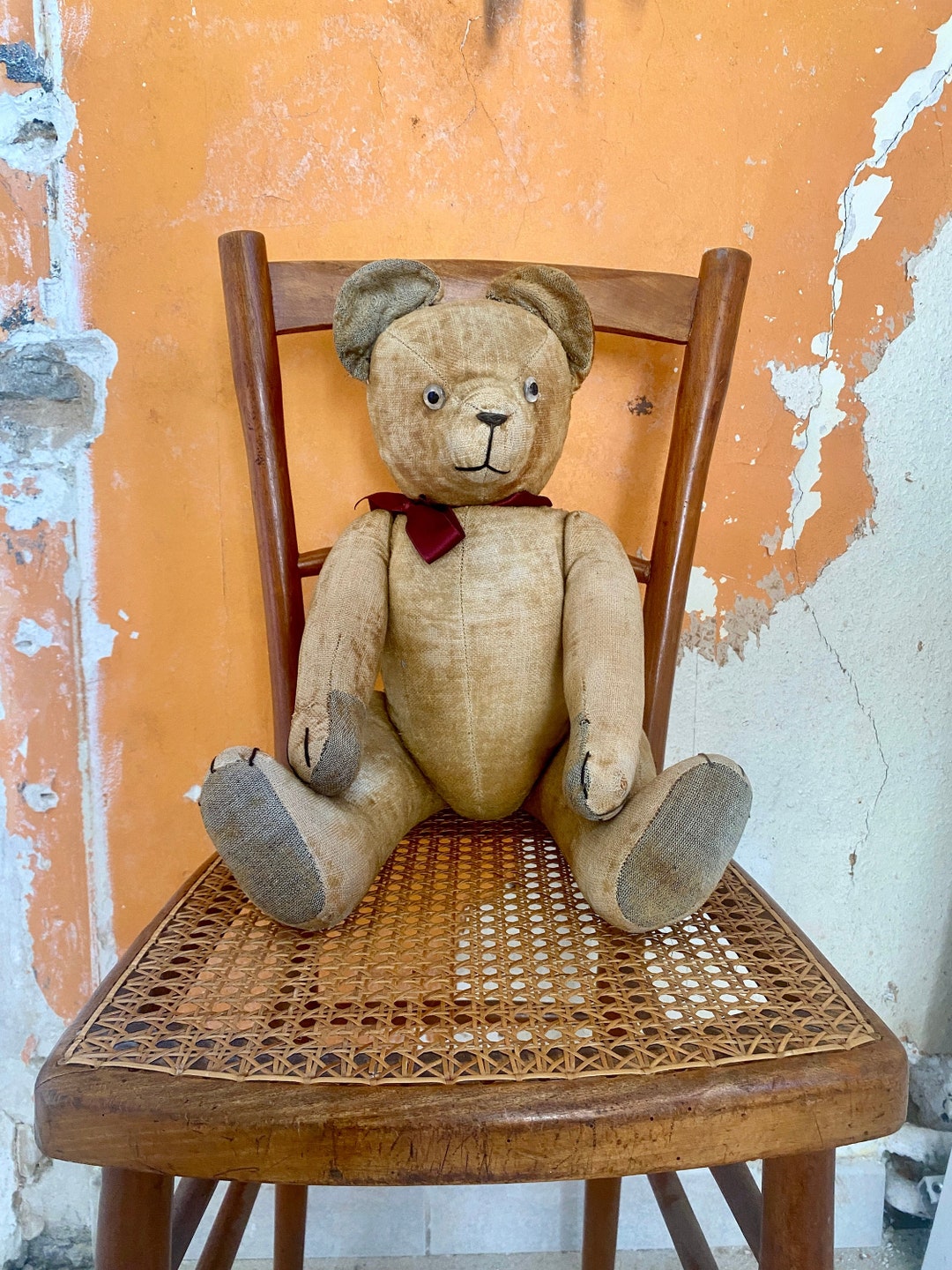 Antique Teddy Bear / French Childs Jointed Mohair Stuffed Toy Bear ...