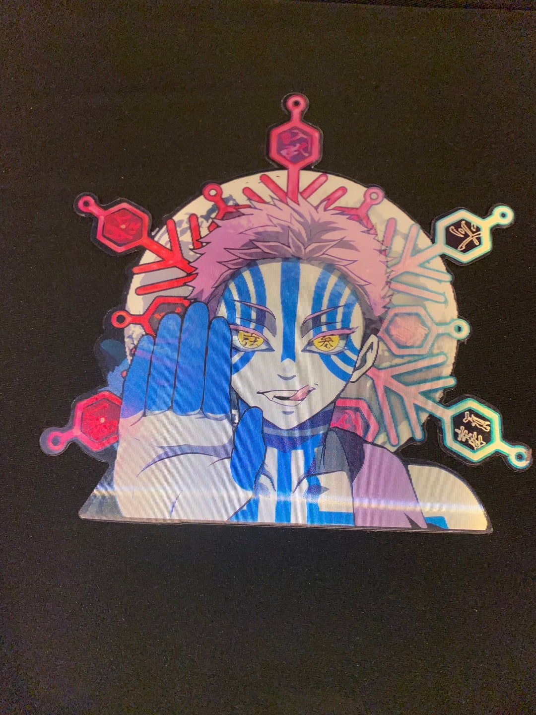 Demon Slayer: Akaza Lenticular Sticker - Etsy