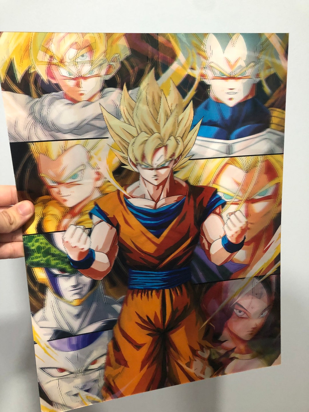 Dragon Ball Z:goku Forms1,2,3,3 Lenticular Poster - Etsy