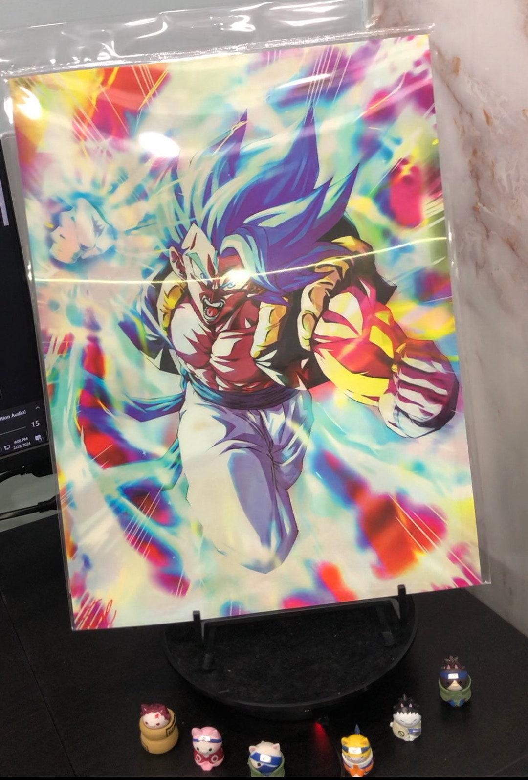 DBZ Gogeta Blue Lenticular Poster 12x16in - Etsy