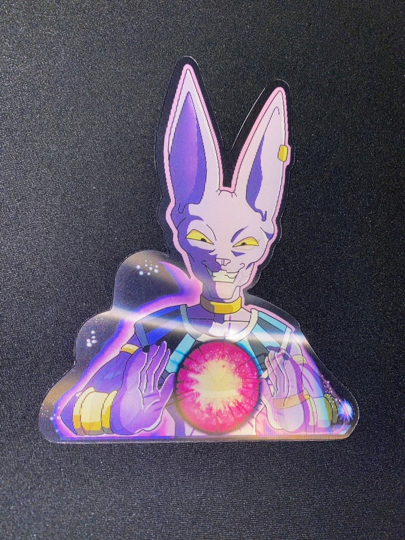 Dragon Ball Z: Beerus Lenticular Sticker - Etsy
