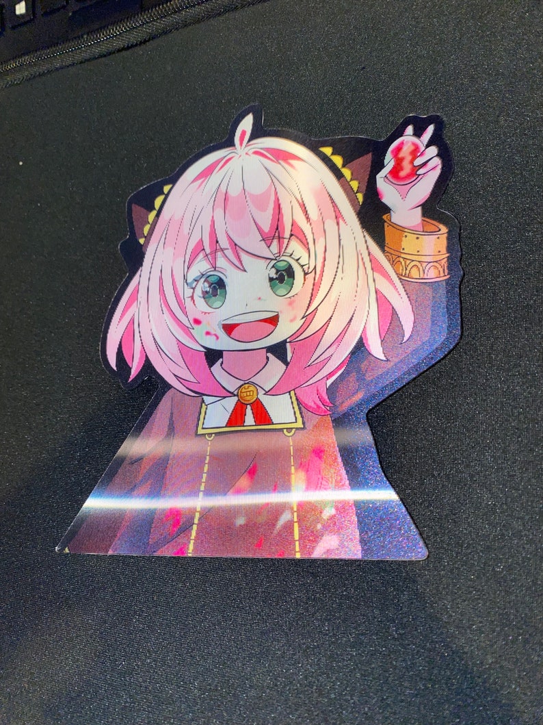 Spy Family: Anya Forger Lenticular Sticker - Etsy