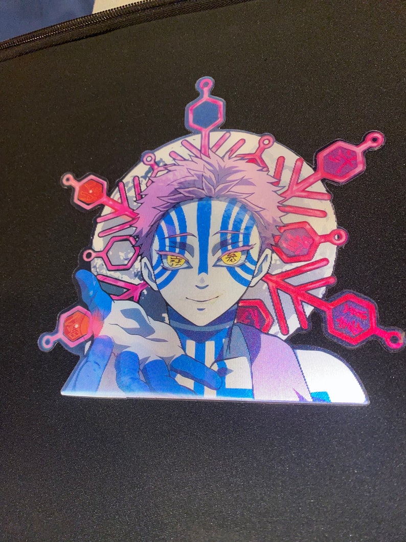 Demon Slayer: Akaza Lenticular Sticker - Etsy