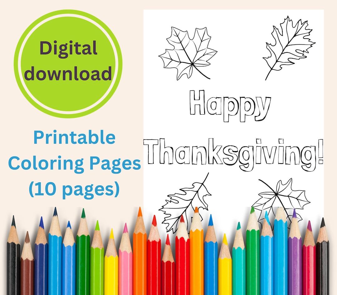 Printable Thanksgiving Coloring Pages - Seasonal Coloring Book ...