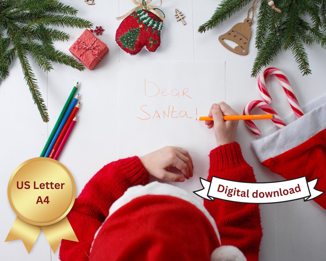 Letter to Santa, Dear Santa Letter, Printable Letter to Santa ...