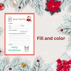 Letter to Santa, Dear Santa Letter, Printable Letter to Santa ...