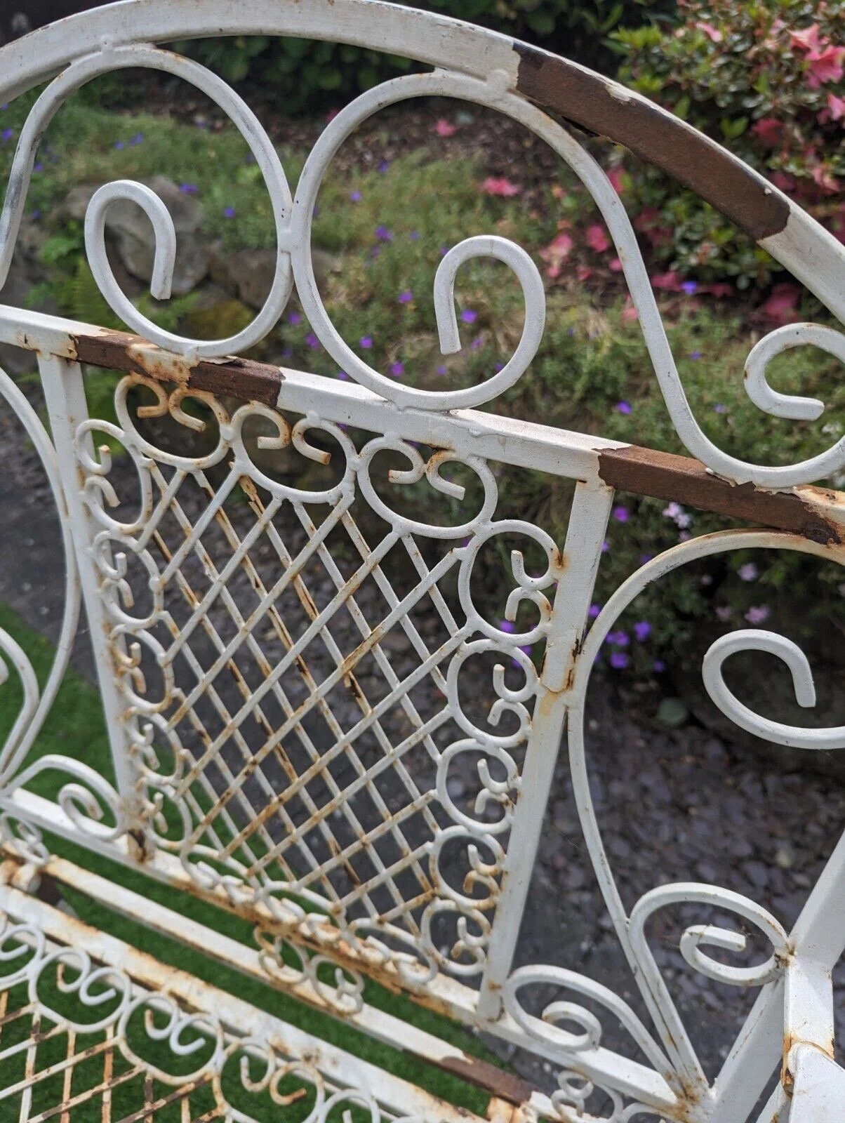 Vintage Decorative Folding Victorian Style Cast Metal Bench - Etsy UK