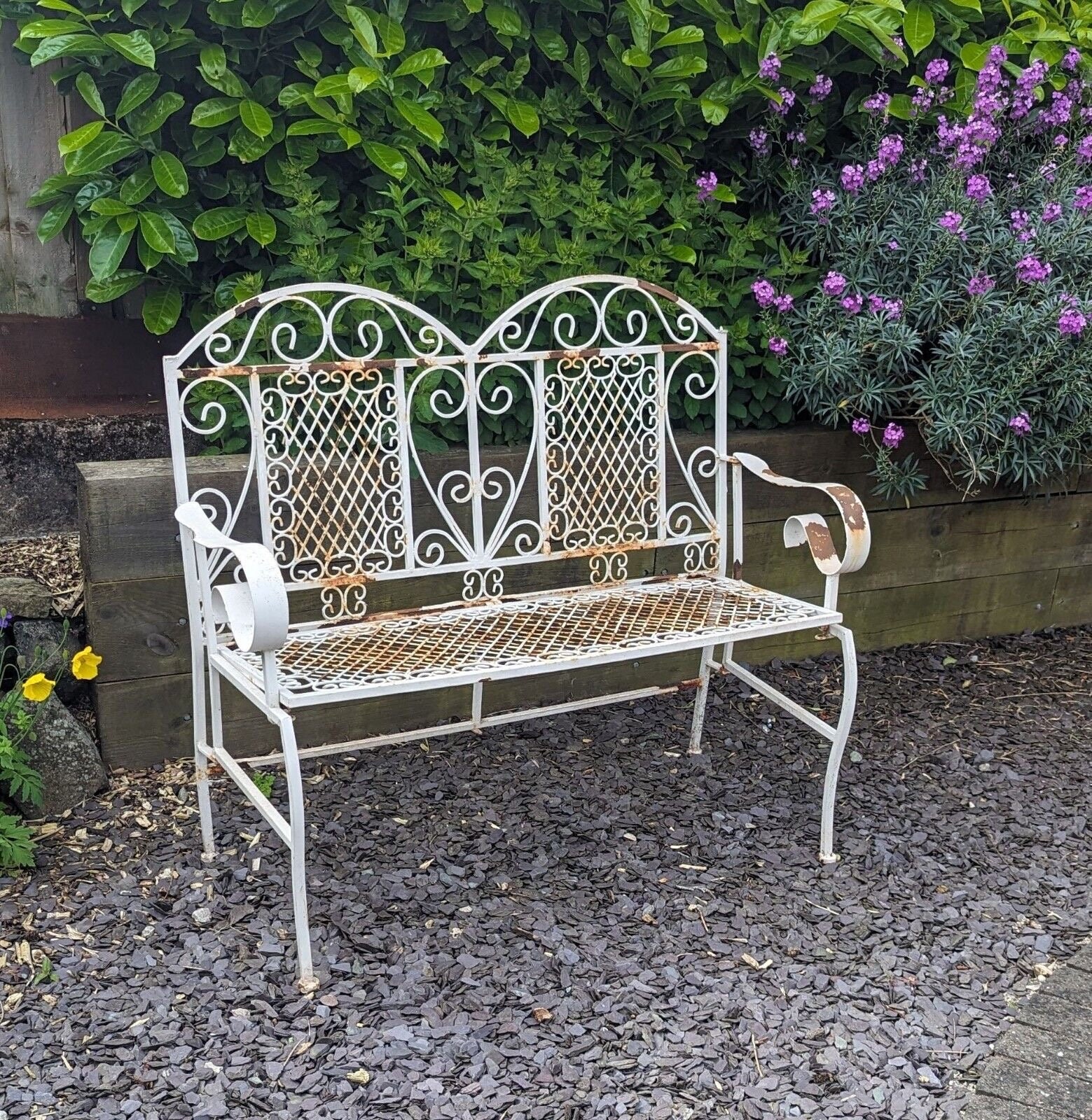 Vintage Decorative Folding Victorian Style Cast Metal Bench - Etsy UK