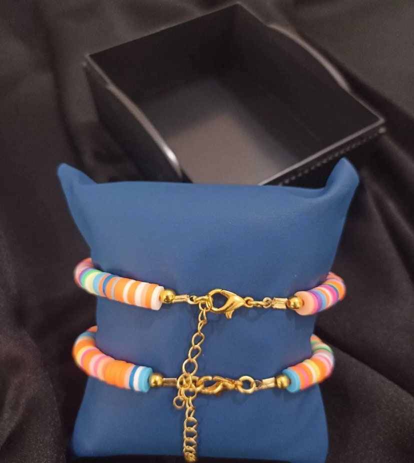 Double Fimo Bracelet With Personalized Name - Etsy