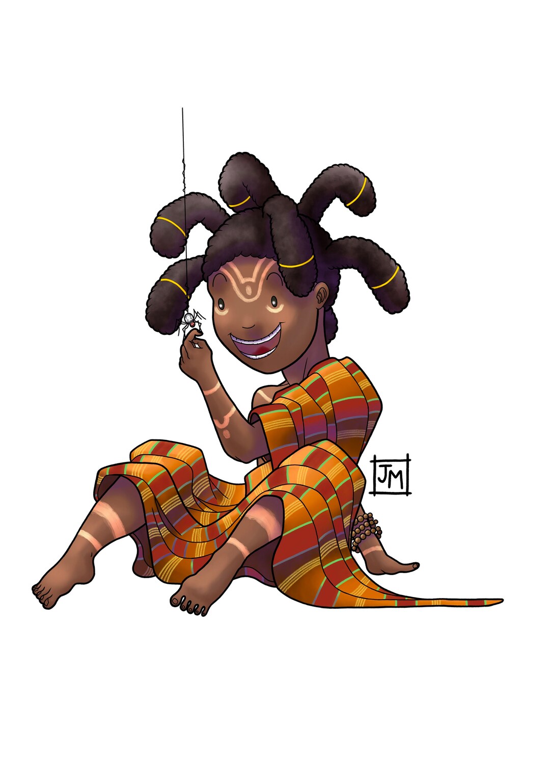 Anansi - Spider God - Digital Art - Pagan Art - African Art - Etsy