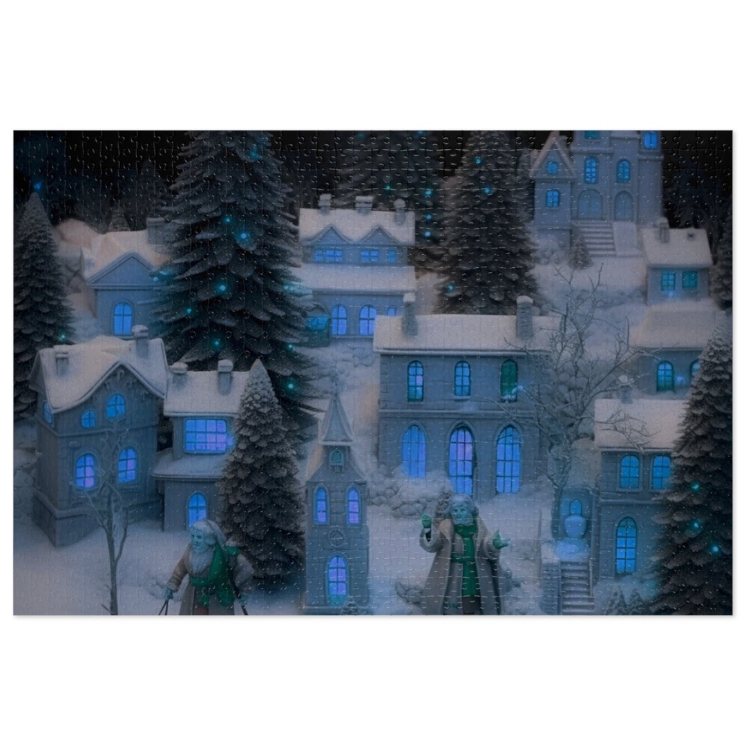 Splendid Winter Christmas Village Jigsaw Puzzle (252, 500,1000-piece ...