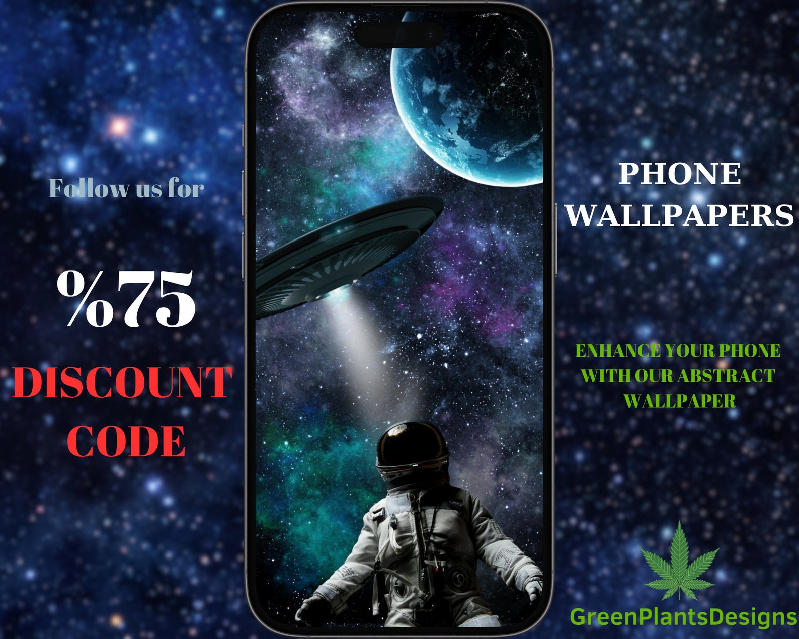 SPACE PHONE WALLPAPER, Ufo, Astronaut, iPhone & Android, Alien, Crazy ...