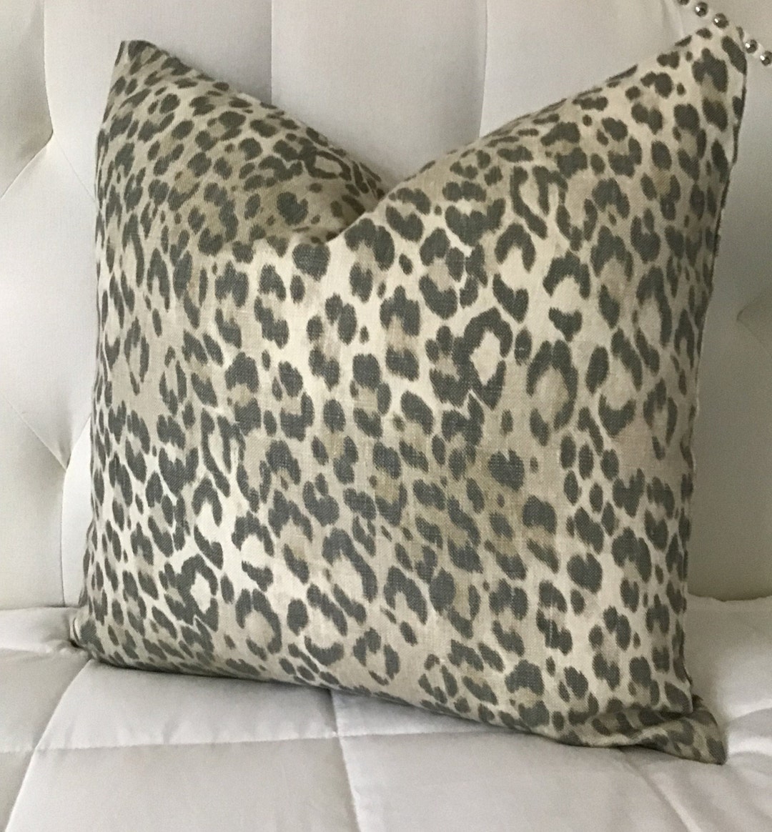 PILLOW COVER COTTON High Quality Novelty Leopard Print Safari Neutral ...