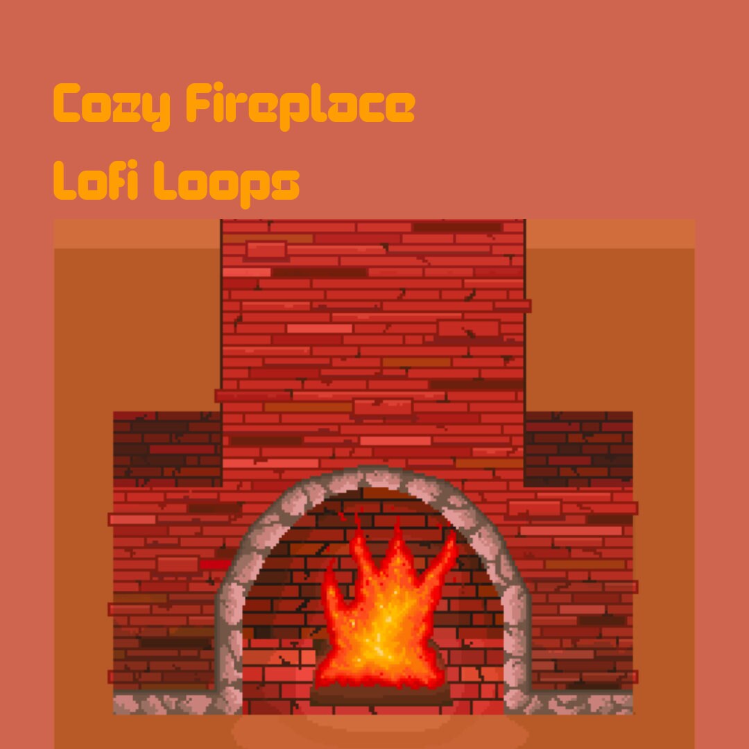 Cozy Fireplace Lofi Loops, Youtube Background Music, Twitch Streams ...