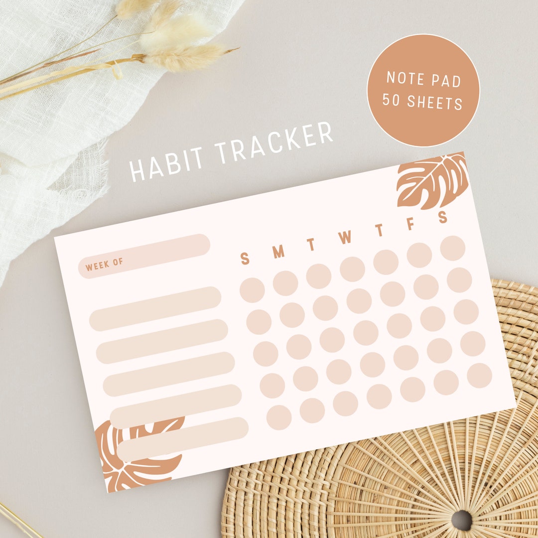 Weekly Habit Tracker Daily Routine Checklist Daily Task List, Cute ...