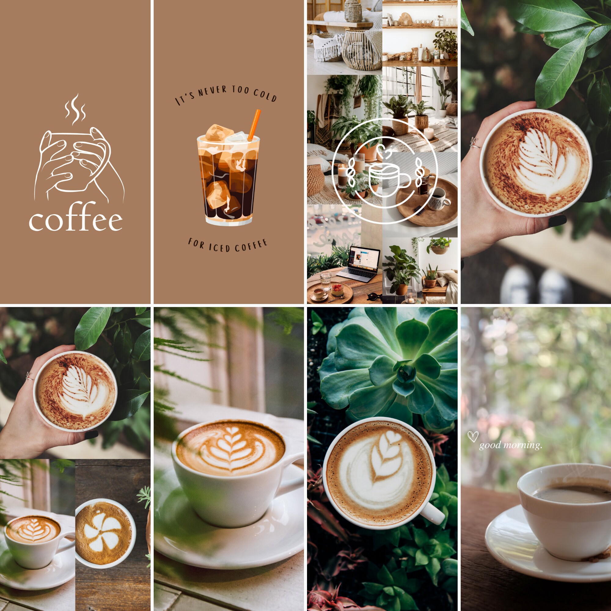 Cafecore Wallpaper for Iced Coffee Lover Cute Aesthetic Backgrounds ...