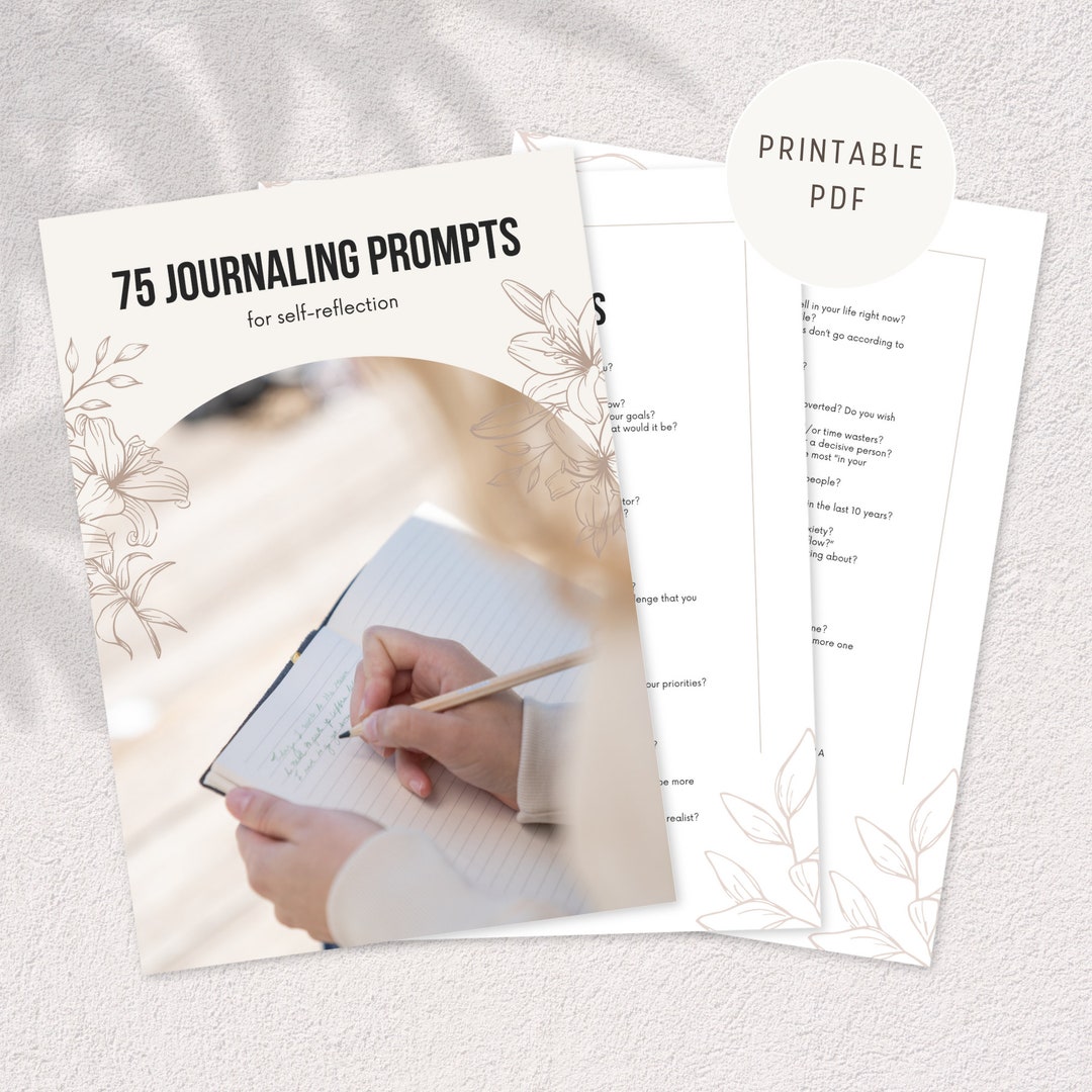 75 Daily Journal Prompts for Self Reflection Journal Questions for ...