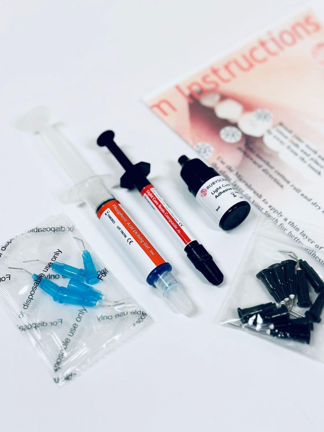 Professional Tooth Gem Adhesive Glue Kit RUBYSCRAFT® With UV Glue, Blue ...