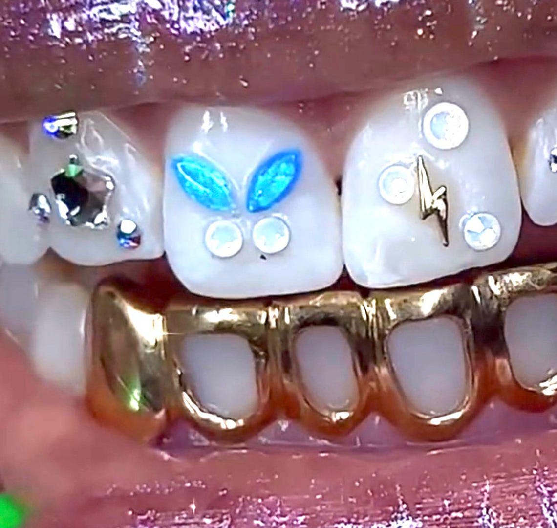 4pc Opal Tooth Gem Opal ® Shine Butterfly Wings Set Lead Free 2pcs ...