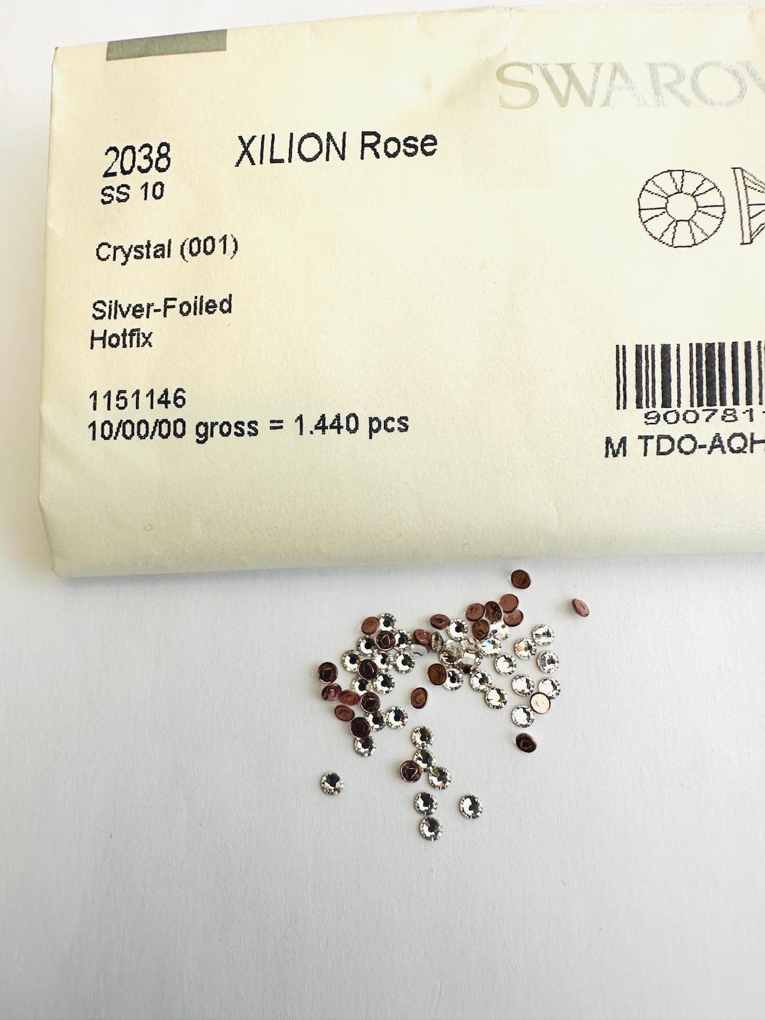 50pcs Swarovski® Crystal Ss10 HOTFIX Stones Rhinestones Flatback 3mm ...