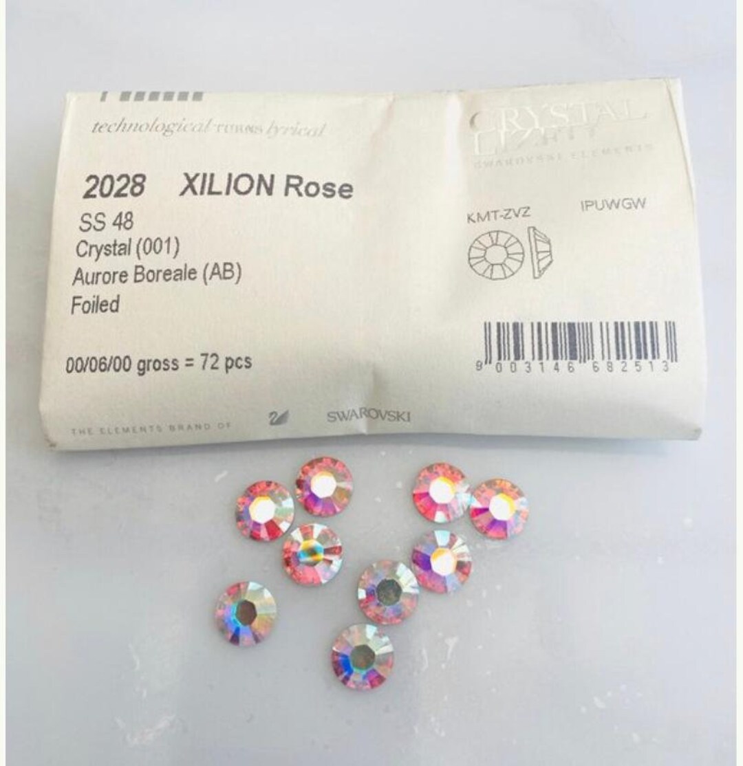 6pcs Swarovski® AB Crystal Ss48 Rhinestones Non Hotfix Flatback Xirius ...
