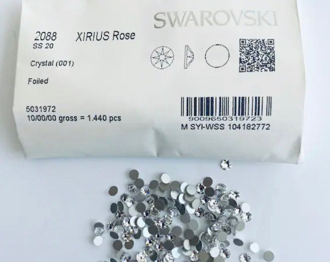 50pcs Swarovski® Crystal Non Hotfix Stones Ss20 Rhinestones Flatback 5mm Ref: 2088 & 2058 - Etsy