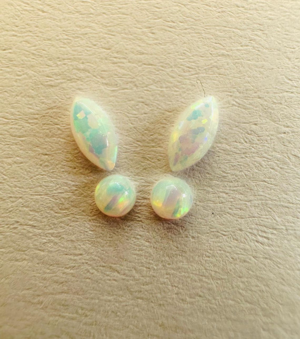 4pc Opal Tooth Gem Opal ® Shine Butterfly Wings Set Lead Free 2pcs ...