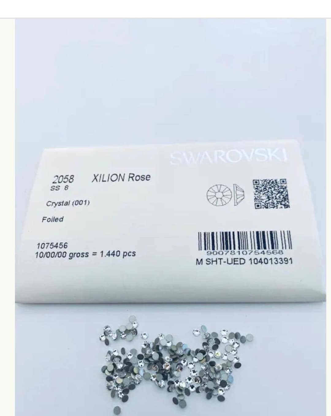 50pcs Swarovski® Crystal Ss8 Flatback Tooth Gems Non Hotfix Lead Free ...