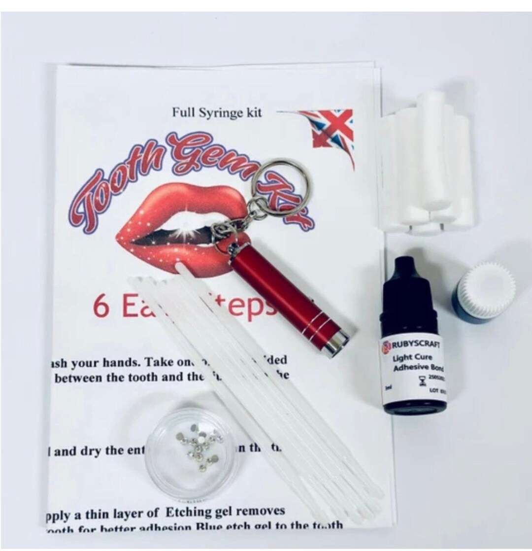 Rubyscraft® Mini Tooth Gems Kit With Tooth Gems Crystal Lead Free ...