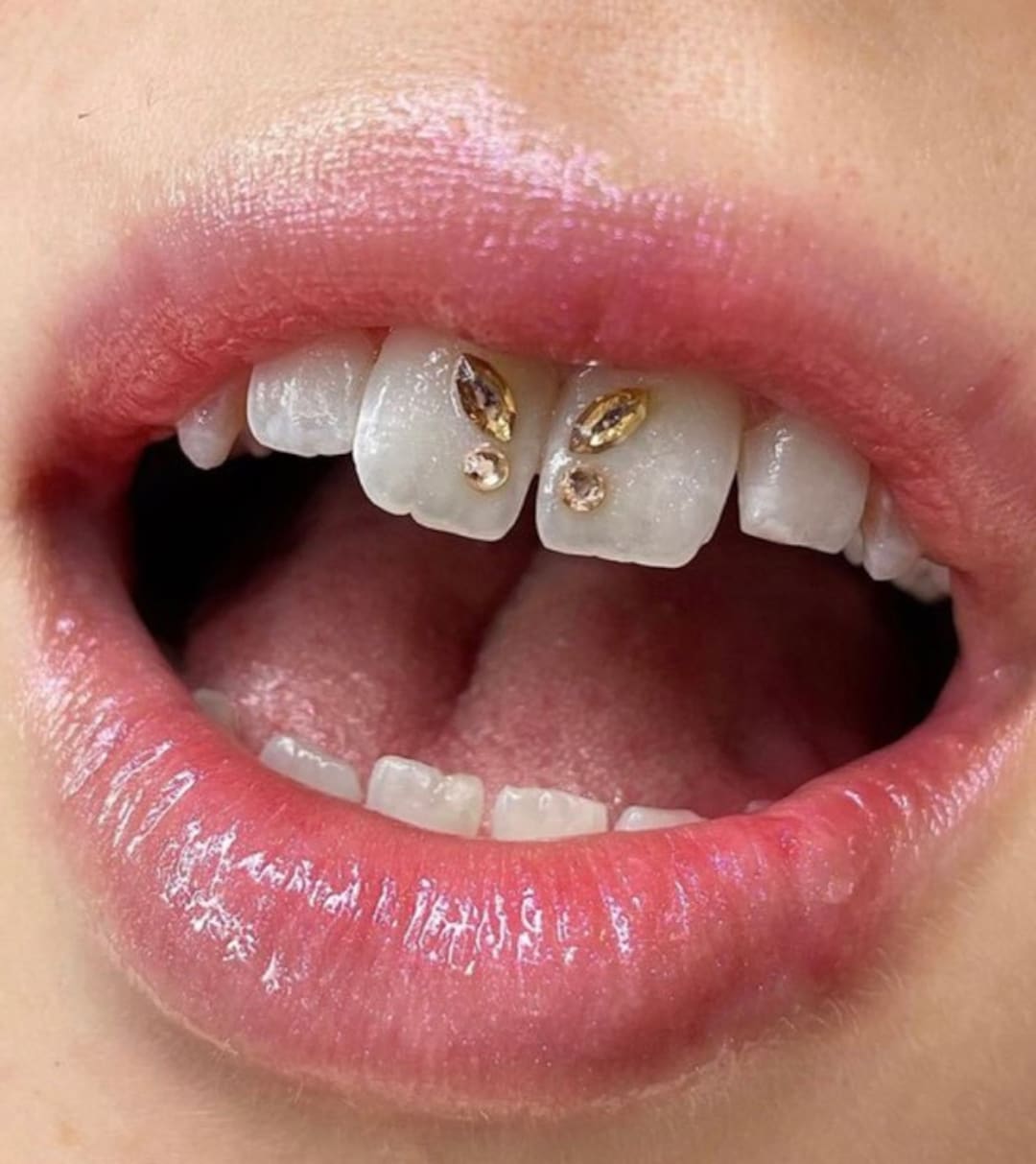 10pcs Tooth Gems Preciosa® Horse Eye Golden Shadow Lead-free Gems Non ...